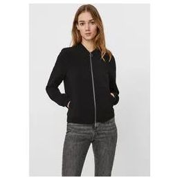 V&eacute;ro Moda Bomberjacke VERO MODA "VMCOCO L/S BOMBER NOOS", Damen, Gr. M, schwarz, Web, Obermaterial: 96% Polyester, 4% Elasthan, unifarben, regular fit normal, Rundhals, Rippb&uuml;ndchen, Jacken Bomberjacke, in modisch kurzer Form, mit Stretch