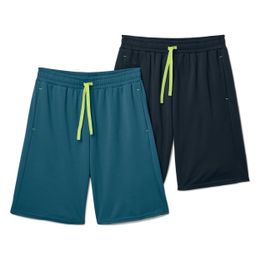 Tchibo - 2 Kinder-Sportshorts - Jungen - Gr. 122/128 - schwarz