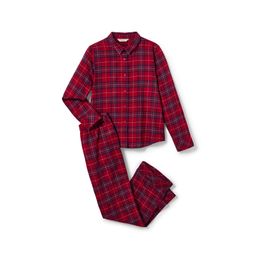 Tchibo - Flanell-Pyjama - Damen - Gr. 42 - dunkelblau/kariert
