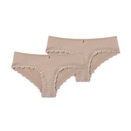Tchibo - 2 Brazil-Slips - Damen - Gr. L - beige