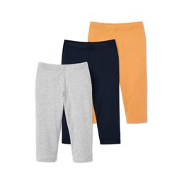 Tchibo - 3 Leggings in 3/4-L&auml;nge - M&auml;dchen - Gr. 146/152 - dunkelblau