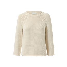 Tchibo - Grobstrick-Pullover aus B&auml;ndchengarn - Damen - Gr. XL - wei&szlig;
