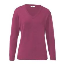 V-Pullover aus 100% Schurwolle Pure Tasmanian Wool Peter Hahn ros&eacute;, 50