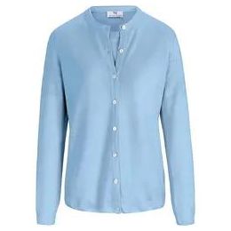Twinset aus 100% Schurwolle Pure Tasmanian Wool Peter Hahn blau, 36