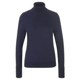 Rollkragen-Pullover aus 100% SUPIMA&reg;-Baumwolle Peter Hahn blau, 52