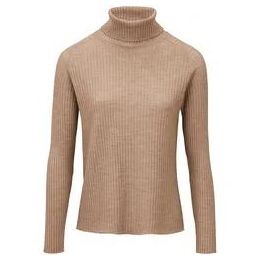 Rollkragen-Pullover aus 100% Schurwolle-Merino Peter Hahn braun, 42