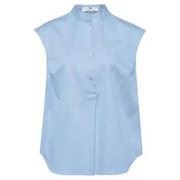 &Auml;rmellose Bluse Peter Hahn blau, 46