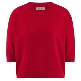 Rundhals-Pullover aus 100% Kaschmir Peter Hahn rot, 44