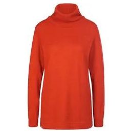 Rollkragen-Pullover Modell Tamara Kaschmir Peter Hahn orange, 44