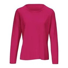 Rundhals-Pullover aus Schurwolle und Kaschmir Peter Hahn pink, 36