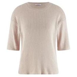 Rundhals-Pullover aus 100% SUPIMA-Baumwolle Peter Hahn beige, 46