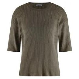 Rundhals-Pullover aus 100% SUPIMA-Baumwolle Peter Hahn gr&uuml;n, 38