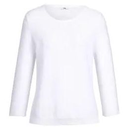 Rundhals-Pullover aus 100% SUPIMA&reg;-Baumwolle Peter Hahn weiss, 42