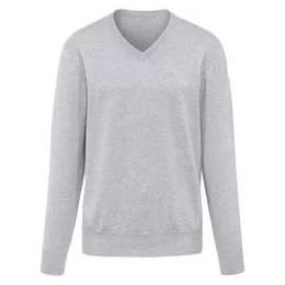 V-Pullover aus 100% Premium-Kaschmir Peter Hahn grau, 54