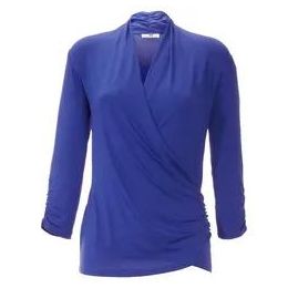 V-Shirt 3/4 Arm Peter Hahn blau, 42
