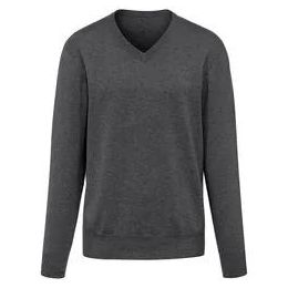V-Pullover aus 100% Premium-Kaschmir Peter Hahn grau, 48
