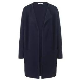 Long-Strickjacke aus 100% SUPIMA&reg;-&shy;Baumwolle Peter Hahn blau, 36