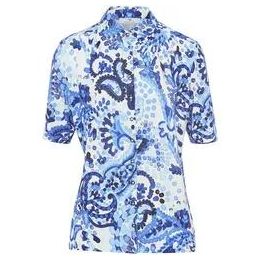 Jersey-Bluse Peter Hahn blau, 46