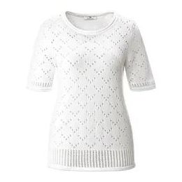 Rundhals-Pullover aus 100% SUPIMA&reg;-&shy;Baumwolle Peter Hahn weiss, 40