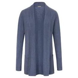 Strickjacke aus 100% Premium-Kaschmir Peter Hahn blau, 48