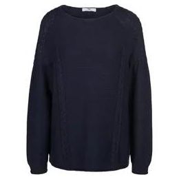 Rundhals-Pullover Peter Hahn blau, 38