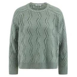Rundhals-Pullover aus 100% SUPIMA-Baumwolle Peter Hahn gr&uuml;n, 38