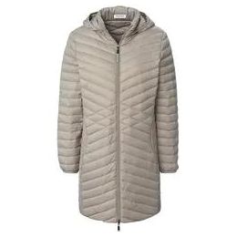 Daunen-Long-Steppjacke Peter Hahn beige, 42