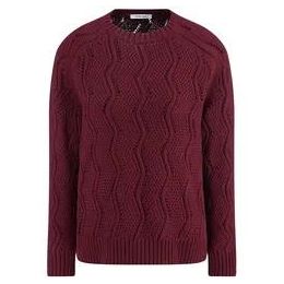 Rundhals-Pullover aus 100% SUPIMA-Baumwolle Peter Hahn rot, 46