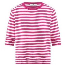 Rundhals-Pullover Rollkante Peter Hahn pink, 40