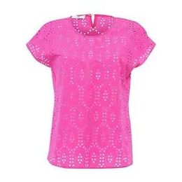Bluse Rundhals-Ausschnitt Peter Hahn pink, 38