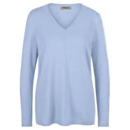 V-Pullover aus 100% Premium-Kaschmir Peter Hahn blau, 38