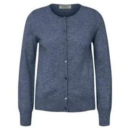 Strickjacke aus 100% Premium-Kaschmir Peter Hahn blau, 42