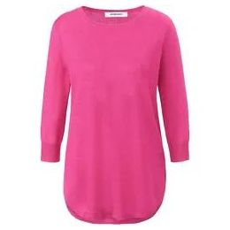 Rundhals-Pullover aus Seide und Kaschmir Peter Hahn pink, 38