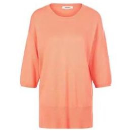 Rundhals-Pullover aus Kaschmir und Seide include orange, 44