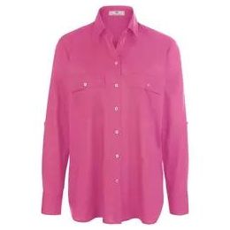 Bluse Hemdkragen Peter Hahn pink, 46