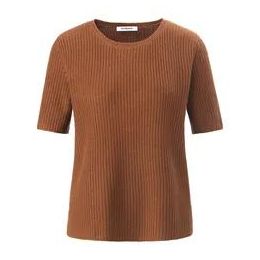 Rundhals-Pullover aus Seide und Kaschmir include braun, 48