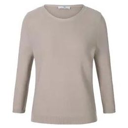 Rundhals-Pullover aus 100% SUPIMA&reg;-Baumwolle Peter Hahn beige, 46