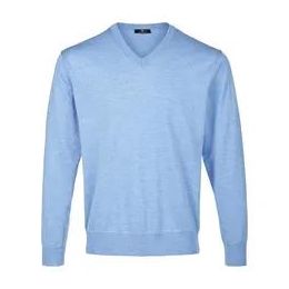 V-Pullover Peter Hahn blau, 58