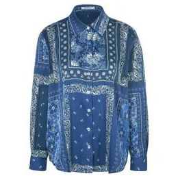 Bluse Peter Hahn blau, 44