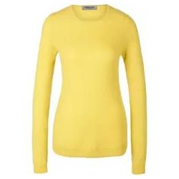 Rundhals-Pullover aus 100% Premium-Kaschmir Peter Hahn gr&uuml;n, 46