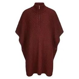 Strick-Poncho Anna Aura rot, 003