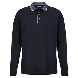 Langarm-Polo-Shirt louis sayn blau, 50