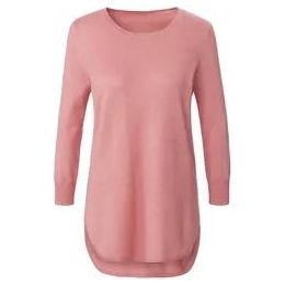 Rundhals-Pullover aus Seide und Kaschmir Peter Hahn ros&eacute;, 40