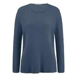 Rundhals-Pullover Peter Hahn blau, 38
