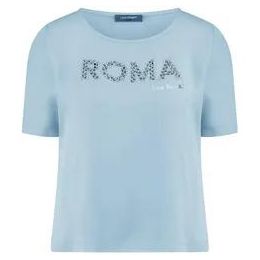 Rundhals-Shirt Laura Biagiotti Roma blau, 38