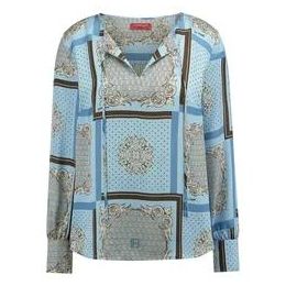Bluse zum Schlupfen Seide Laura Biagiotti Roma blau, 40