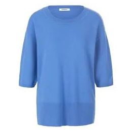 Rundhals-Pullover aus Kaschmir und Seide include blau, 38