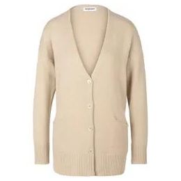 Strickjacke aus Schurwolle und Kaschmir Peter Hahn beige, 40