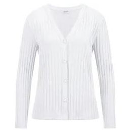 Shirtjacke V-Ausschnitt efixelle weiss, 36