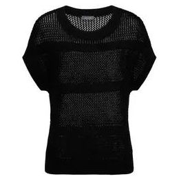 Rundhals-Pullover Basler schwarz, 44